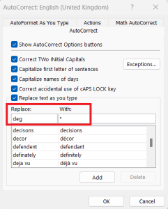 How to Make a Degree Symbol in Excel | MyExcelOnline