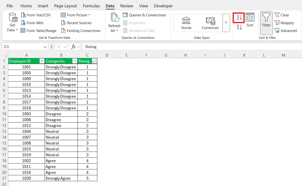 How to Use Ordinal Data with Examples in Excel | MyExcelOnline