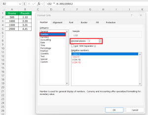 How to Convert Grams to Pounds in Excel - Step by Step Guide ...