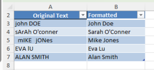 How to Convert to Lower Case Except First Letter of Each Word in Excel ...
