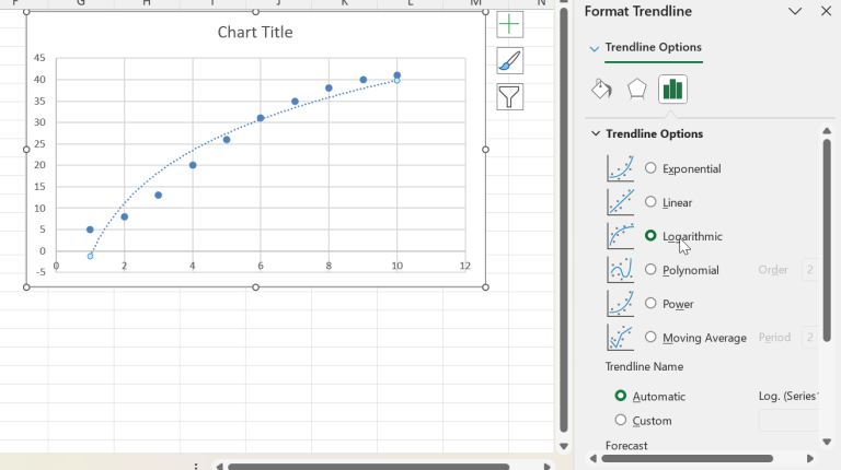 How to Create a Logarithmic Curve in Excel – Step by Step Guide ...
