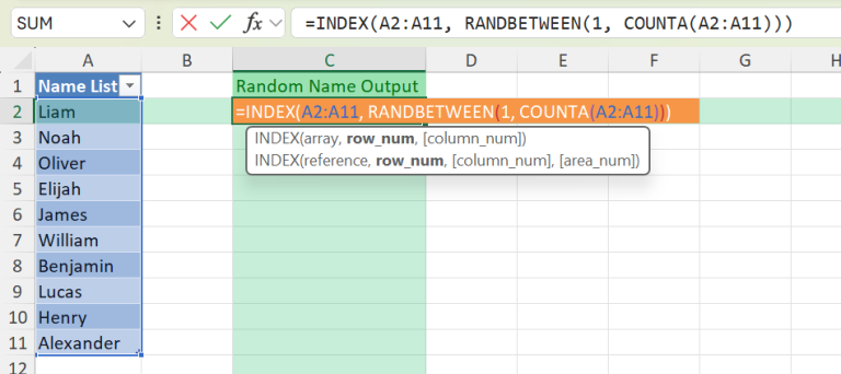 The Ultimate Guide to Random Boy Name Generator in Excel | MyExcelOnline