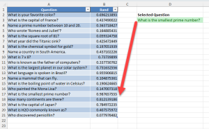 How to Create a Random Question Generator in Excel | MyExcelOnline