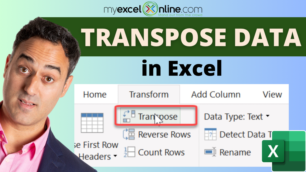 How to Transpose Data in Excel | MyExcelOnline