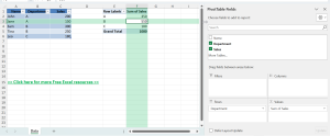 How to Automatically Refresh a Pivot Table in Excel | MyExcelOnline