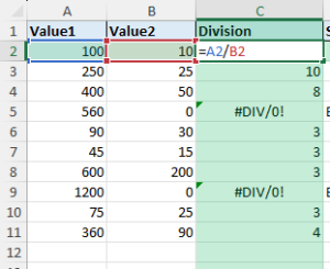 How to Divide Cells in Excel - Step by Step Guide | MyExcelOnline