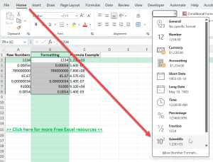 How to Find Scientific Notation in Excel | MyExcelOnline